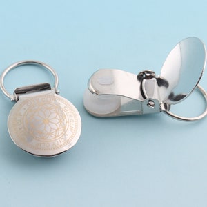 Suspender Clips 8pcs 43mm Metal Kam Clips Dummy Clips Pacifier Clips ...