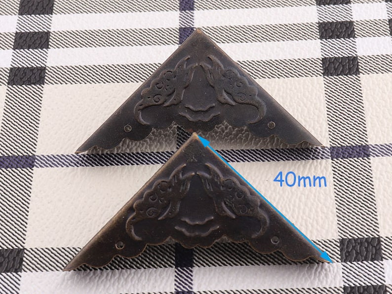 Antique Bronze Corners 8pcs1 5/840mm Embossed Corner - Etsy