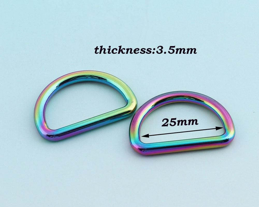Rainbow D Rings 10pcs 20mm/25mm Metal/alloy D Ringbelt Buckle - Etsy