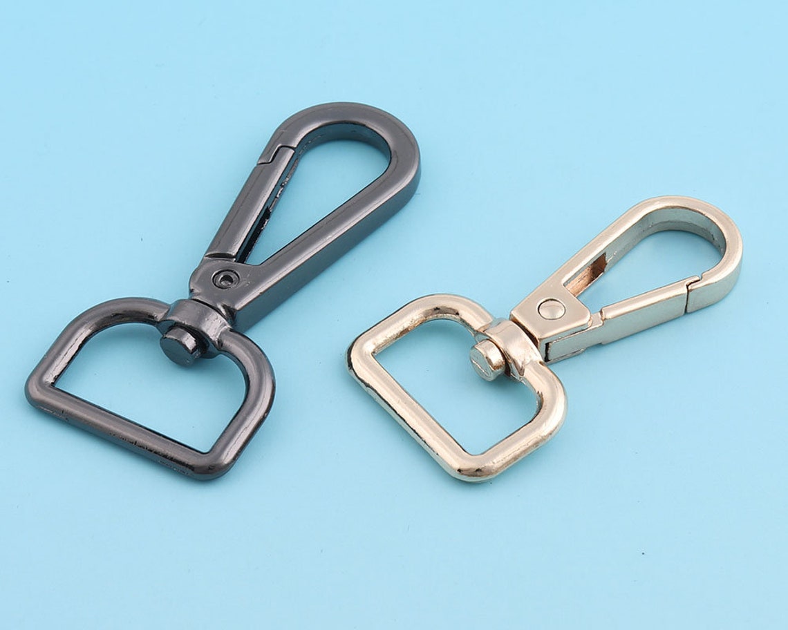 Light Gold/gunmetal Swivel Snap Hook Metal Lobster Clasp Lanyard Hook ...