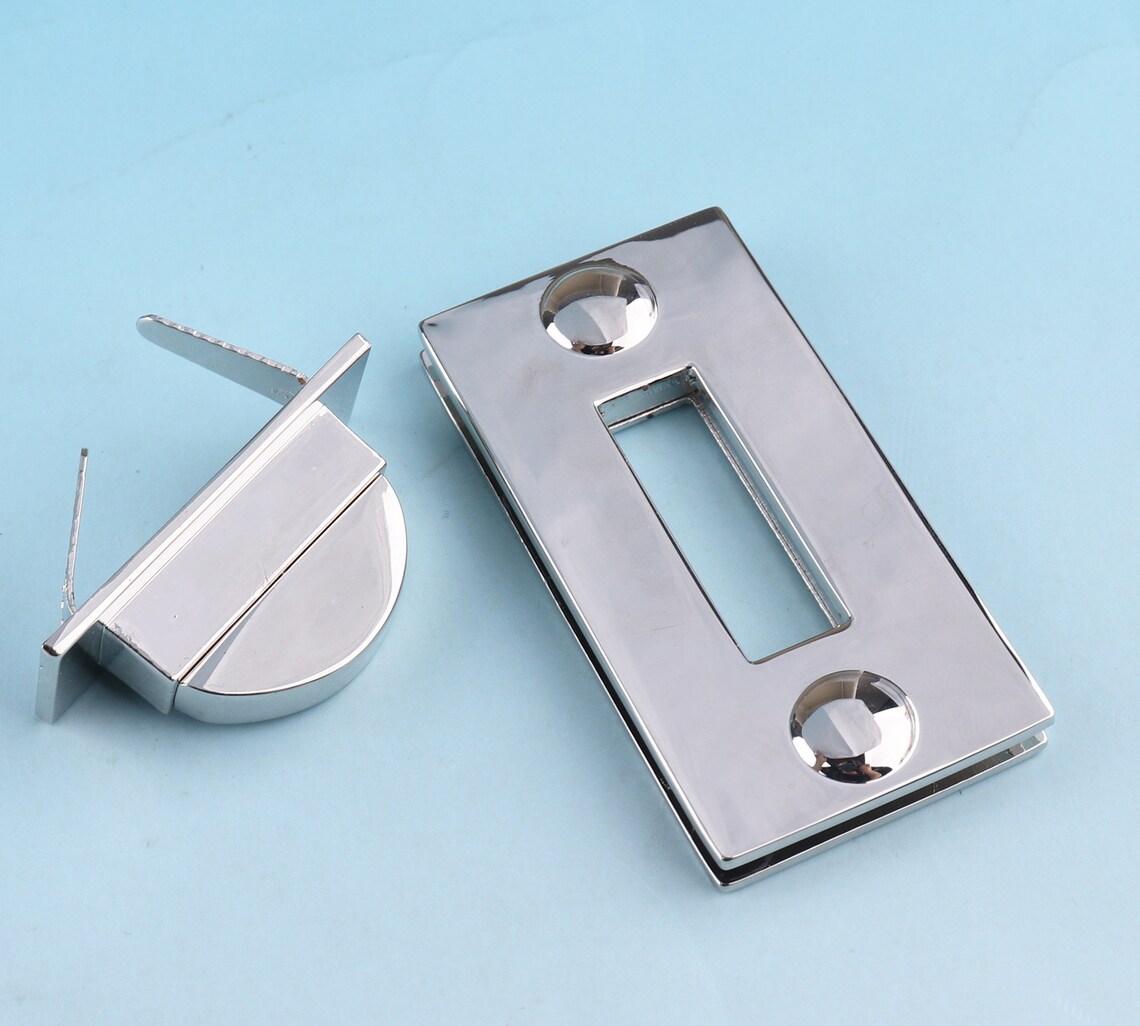 Silver Purse Lock 5830 Mm Metal Bag Lock Latch Lock Twist - Etsy