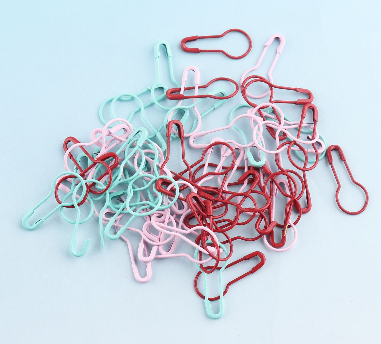 Mini Bulb Safety Pins 300 Pcs 21*9 Mm Colorful Knitting Pin Hang Tags ...