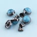Double Caped Rivets 10mm Blue Rivets With 3 Setting Tools Metal Button ...