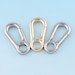 Push Gate Spring Hook Round Spring Clasp Double Rings Snap Hook Metal ...