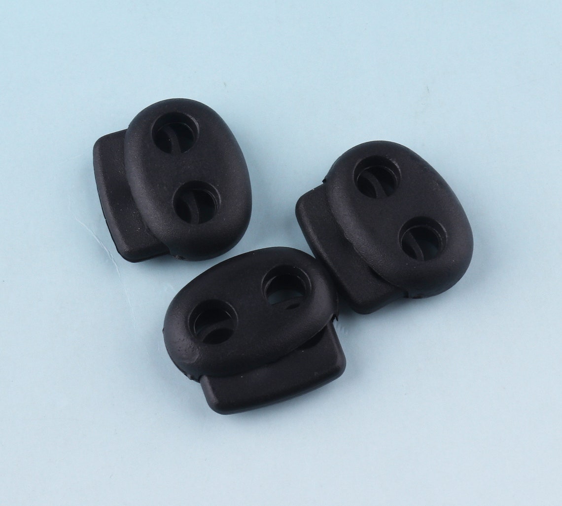 30-50pcs 5mm Rope Cord Stopper Black Cord Lock for Elastic - Etsy