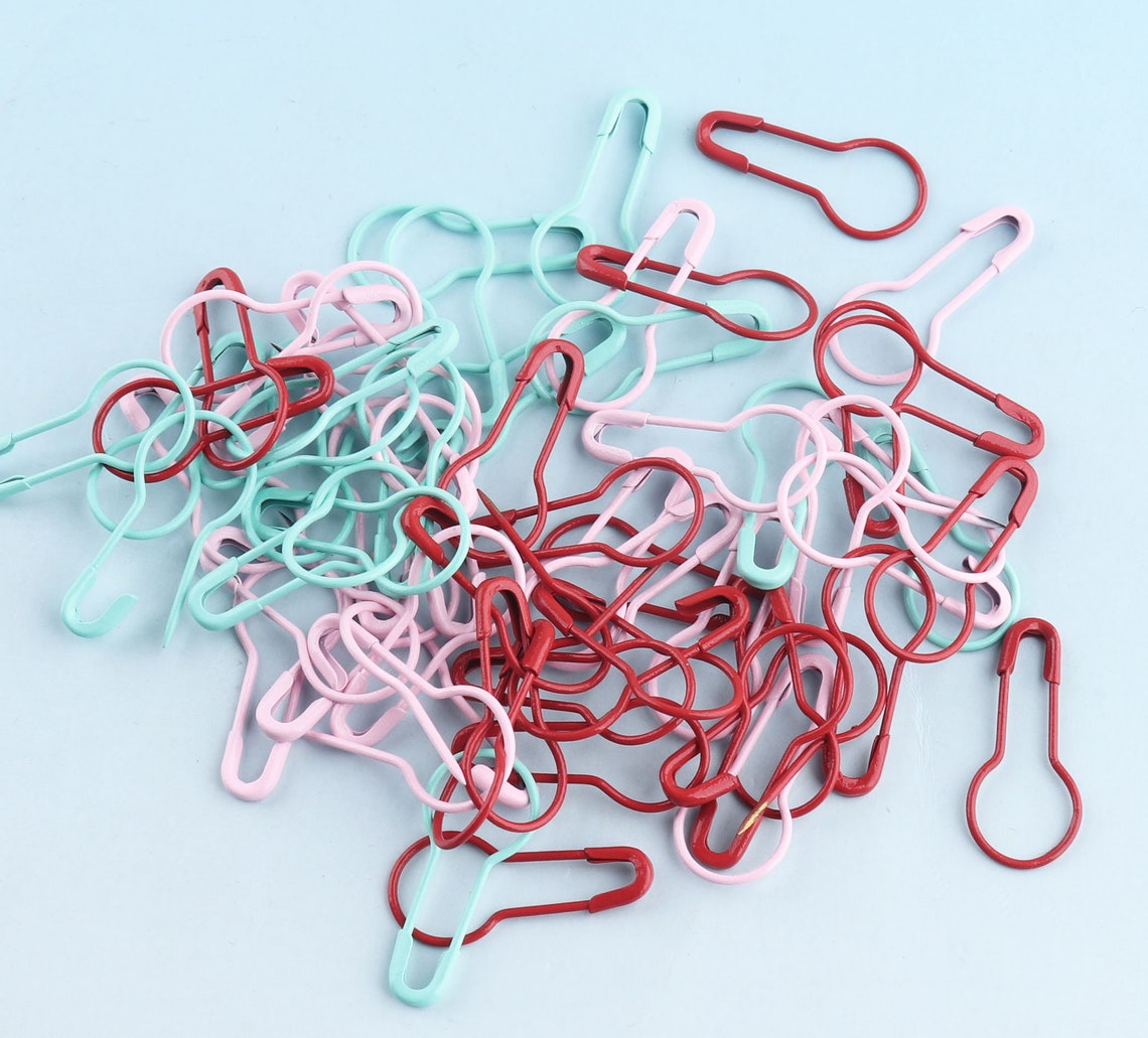 Mini Bulb Safety Pins 300 Pcs 21*9 Mm Colorful Knitting Pin Hang Tags ...
