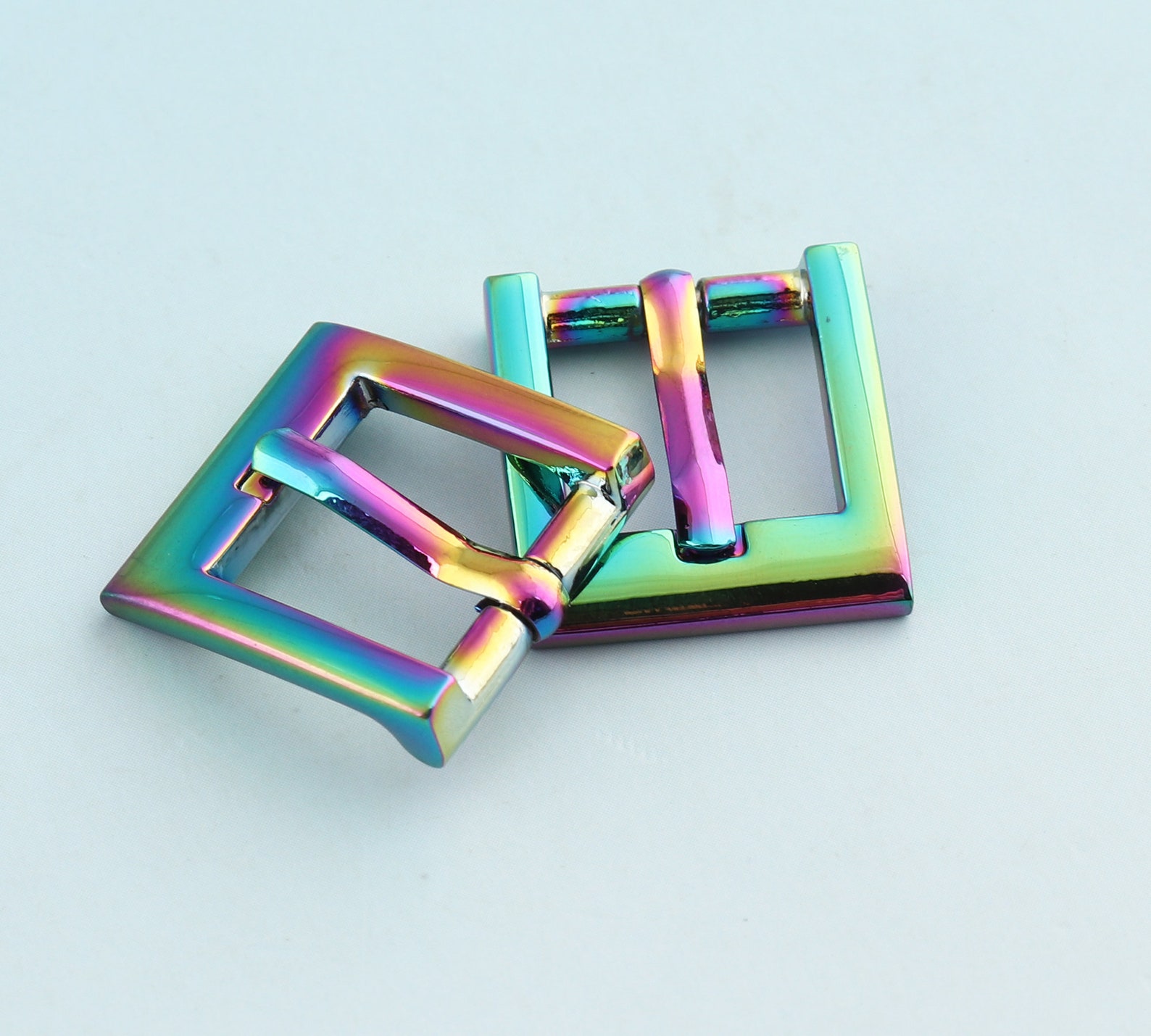 Mini Belt Buckle 6pcs 12mm Rainbow Adjuster Buckle Tri Bar - Etsy