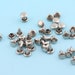 Silver Rivets Metal Button 100pcs 65mm Double Capped Rivets Double Head ...