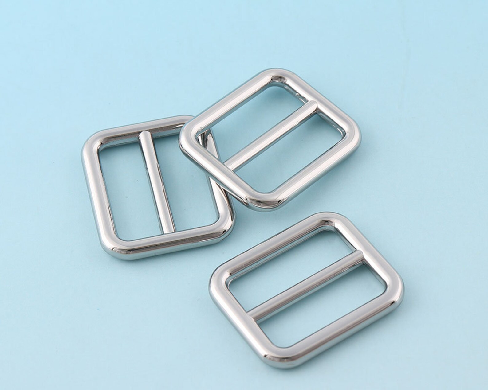 Silver Adjuster Buckle 6pcs 20mm Metal/Alloy Slide Belt Buckle | Etsy