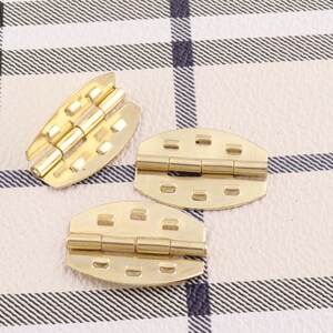 10pcs Light Gold Hinges Cabinet Hinges Box Hinges mini Hinges ...