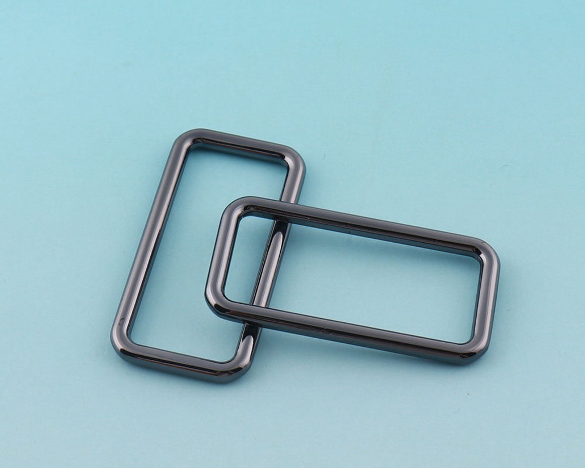 Gunmetal Rectangular Rings 38mm Metal/zinc Alloy Rectangle | Etsy