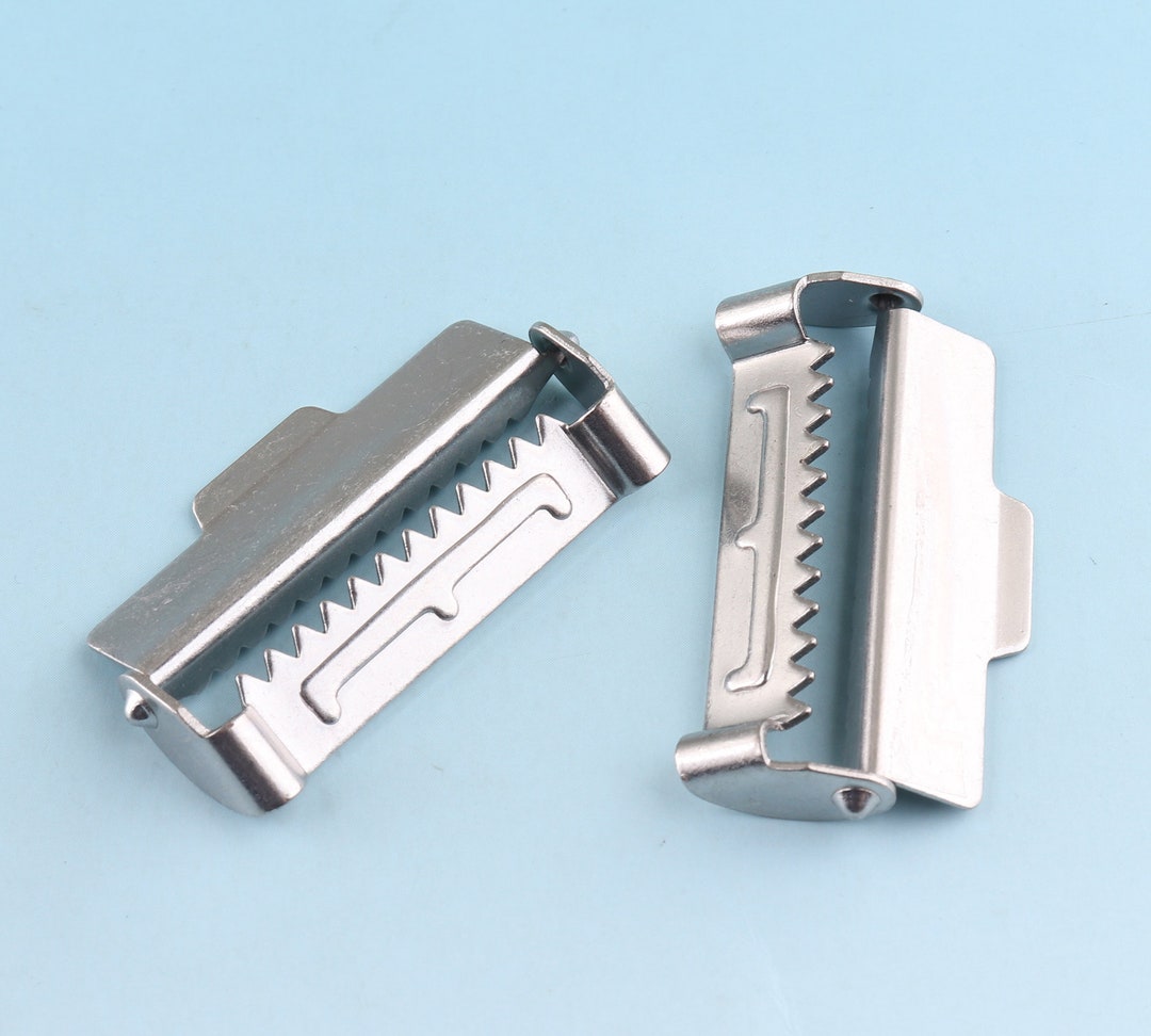 Suspender Ratchet 10pcs 39mm Ratchet Adjusters With Teeth Silver ...