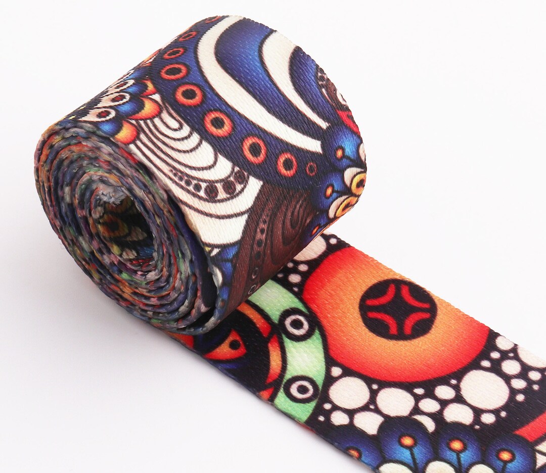 38mm Colorful Webbing Rainbow Stripe Webbing Bag Strap Fabric Belt ...