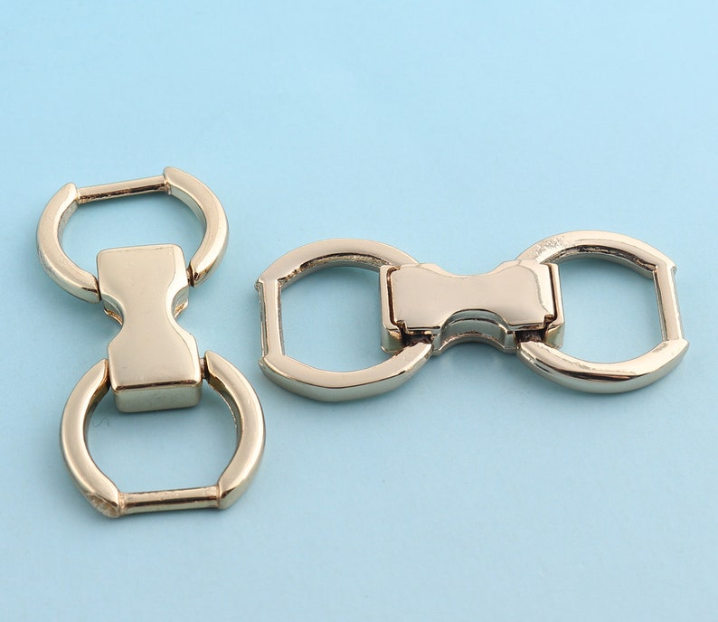 Swivel Connector Ring 6pcs 1 7/8light Gold Swivel Clasp Metal - Etsy