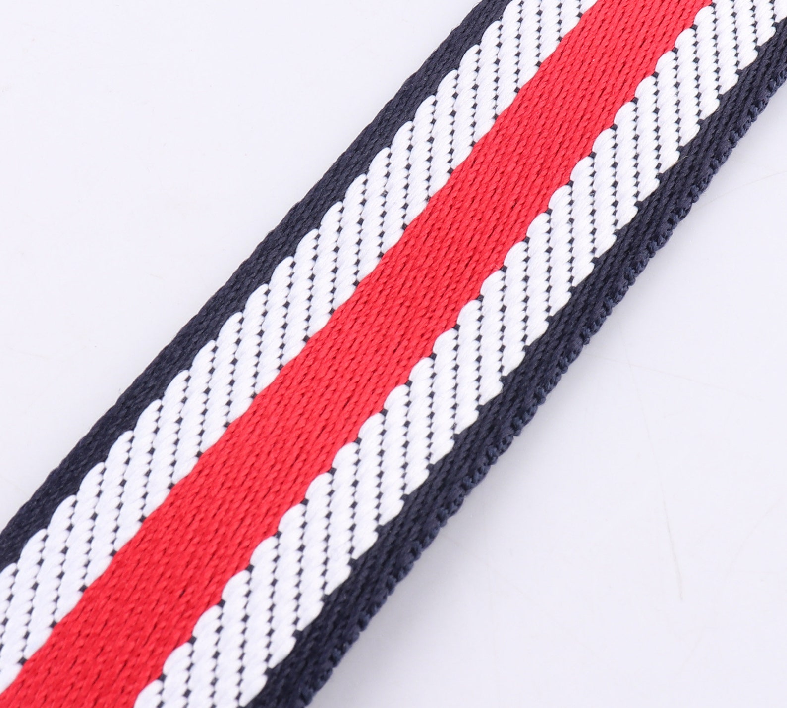 Red Striped Webbing 1-5 Yards 38 Mm Dark Blue Webbing Strap Leash ...