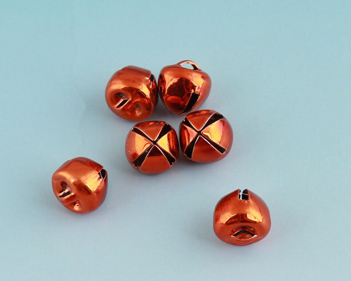 Orange Jingle Bells Blocks 50pcs 10mm Christmas Bells Small - Etsy