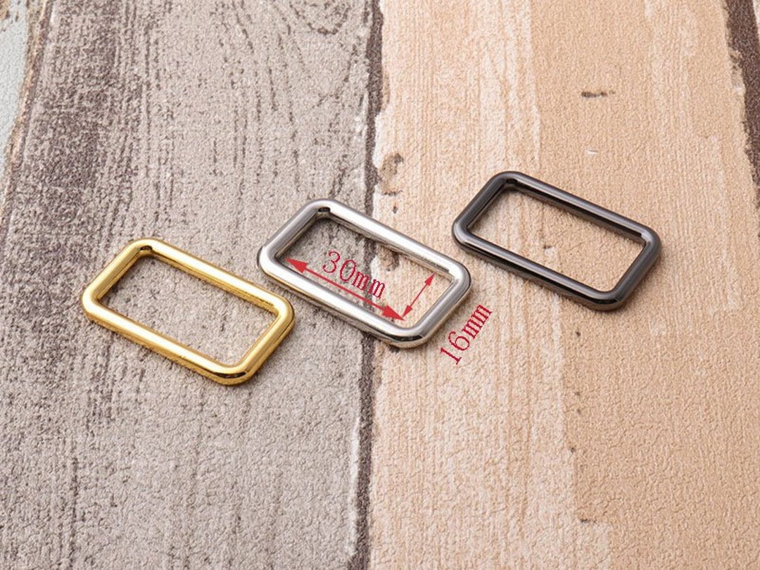 Metal Rectangle Ring 30mm Belt Buckle Leather Craft Hardware Square ...