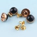 Black Double Caped Rivets 10mm Rivets With 3 Setting Tools Metal Button ...