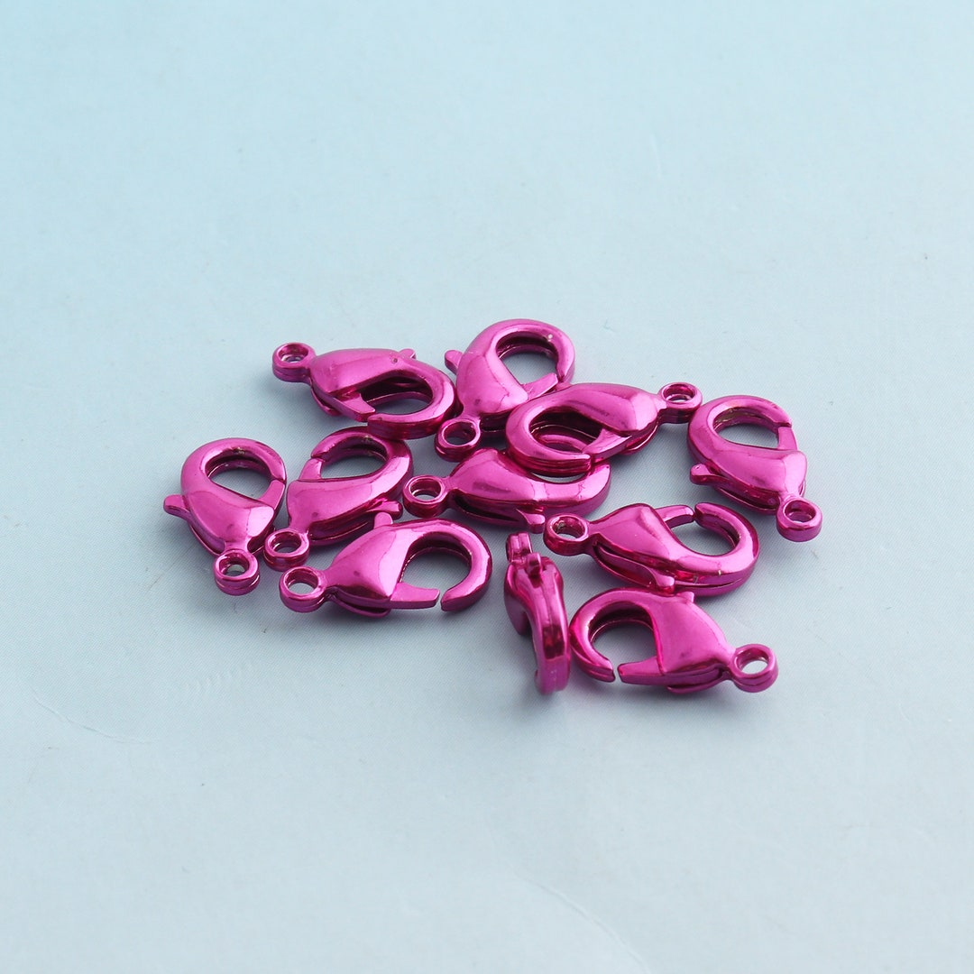 Mini Lobster Clasp Purple Swivel Snap Hooks Lobster Clips Jewelry Clasp ...