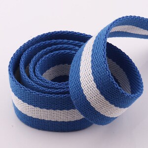 Blue Webbing 3 Yard X 38mm-stripes Straps Webbing Canvas - Etsy