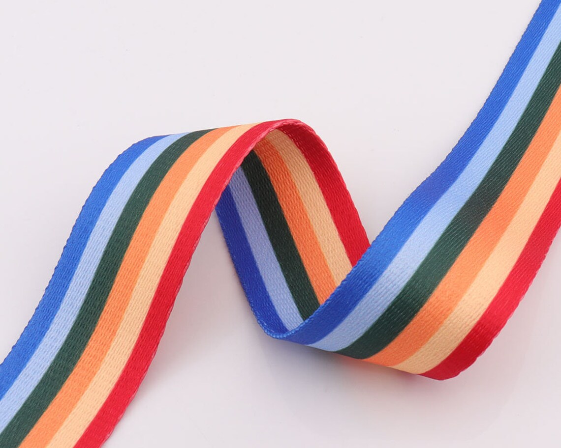 Colorful Striped Webbing Strap 38mm/50mm Rainbow Webbing - Etsy
