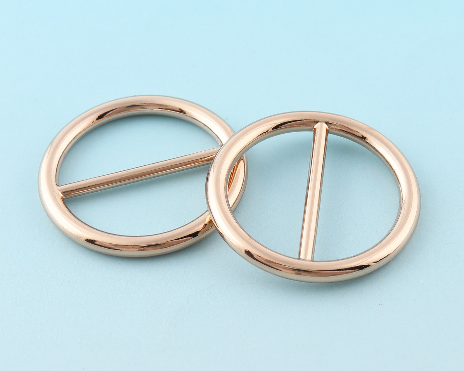 Light Gold Slide Buckle 10pcs 1 5/8"(40mm) Release Buckle Rustless ...