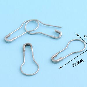 Mini Safety Pins 200pcs 219mm Matte Silver Bulb Safety Pins Gold Plated ...