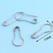 Mini Safety Pins 200pcs 219mm Matte Silver Bulb Safety Pins Gold Plated ...