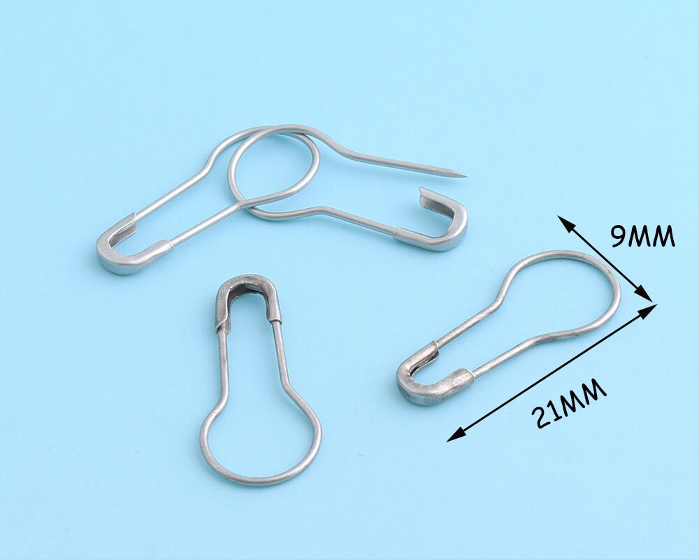 Mini Safety Pins 200pcs 219mm Matte Silver Bulb Safety Pins - Etsy