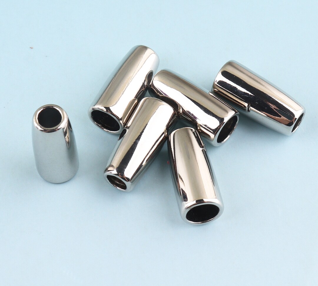 Silver Toggle Cord 10 Pcs 3 Mm Metal Cord Lock Stopper Cord Toggle Lock ...