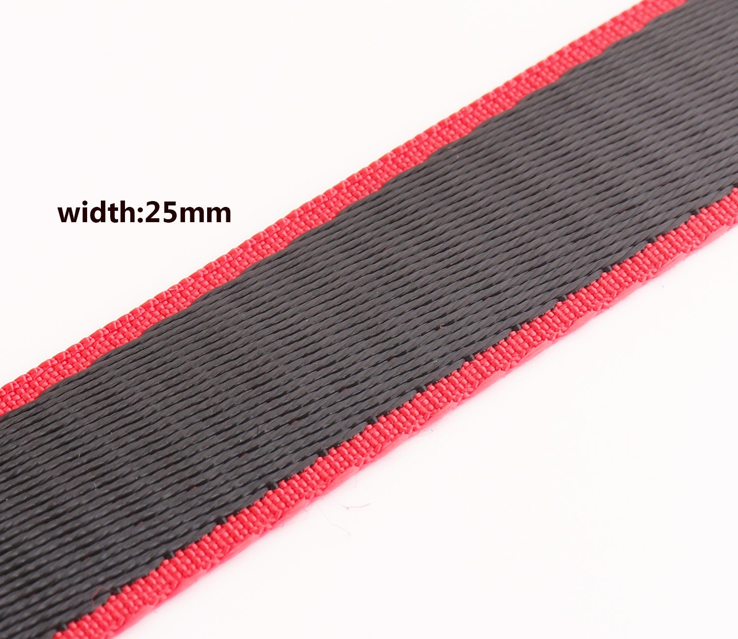 Red Webbing 10yards*25mm Light Weight Stripes Straps Webbing Key Fobs ...