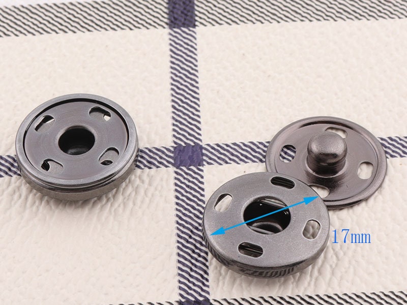Gunmetal Snap fastener 20sets-17mm Clothing button coat snap | Etsy