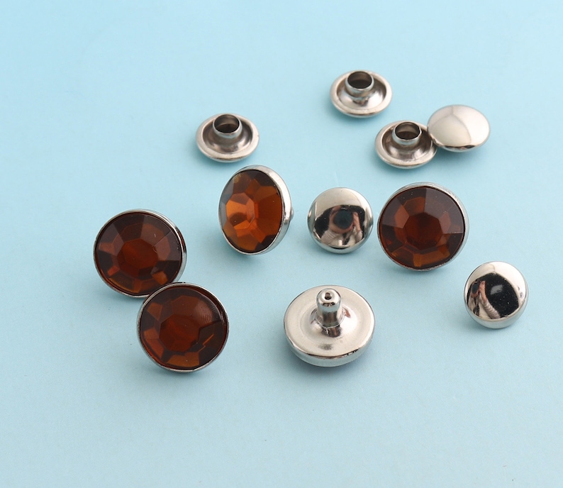 Brown Rivets Metal Button 20pcs 118mm Double Capped Rivets - Etsy