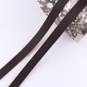 Dark Brown Leather Strip Leather Strap 1/2" Genuine Leather Leather ...