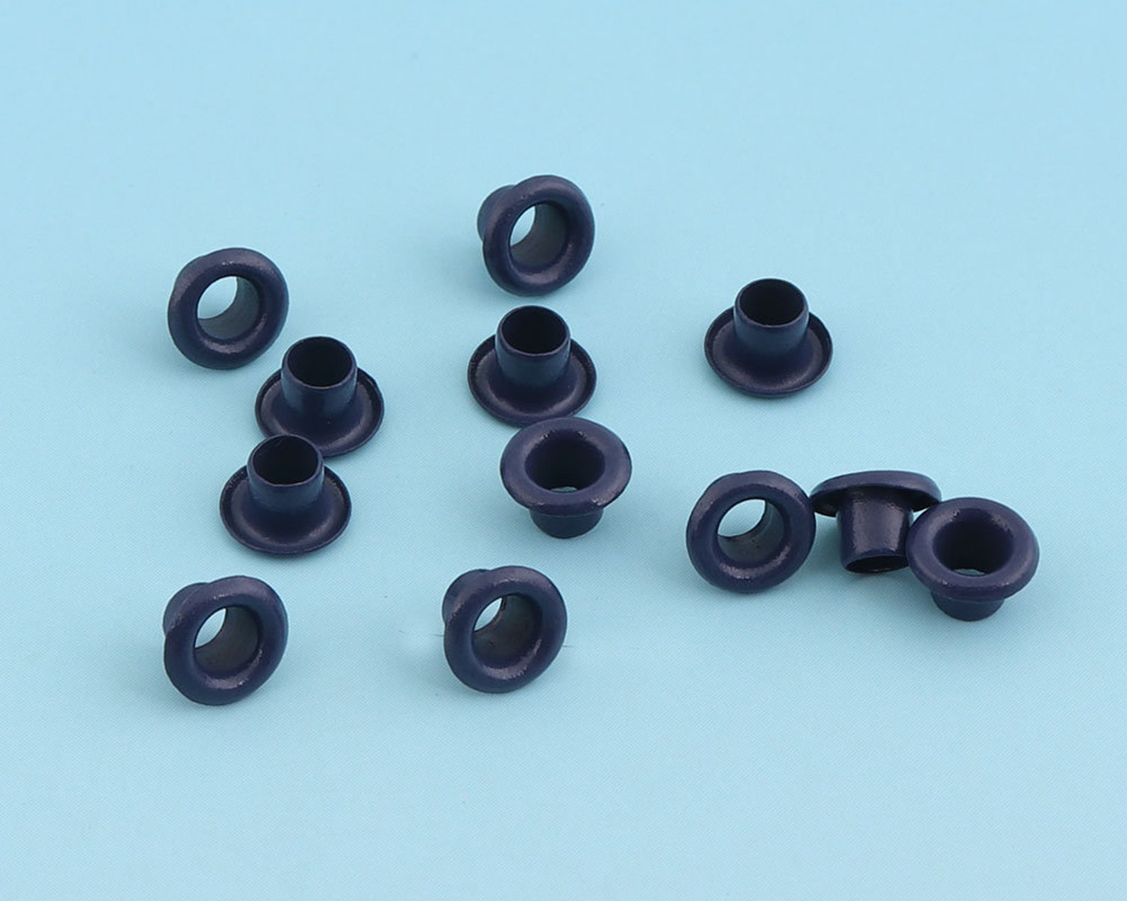 Dark Blue Eyelet Grommets 100pcs 1/4 Mini Round Grommet - Etsy
