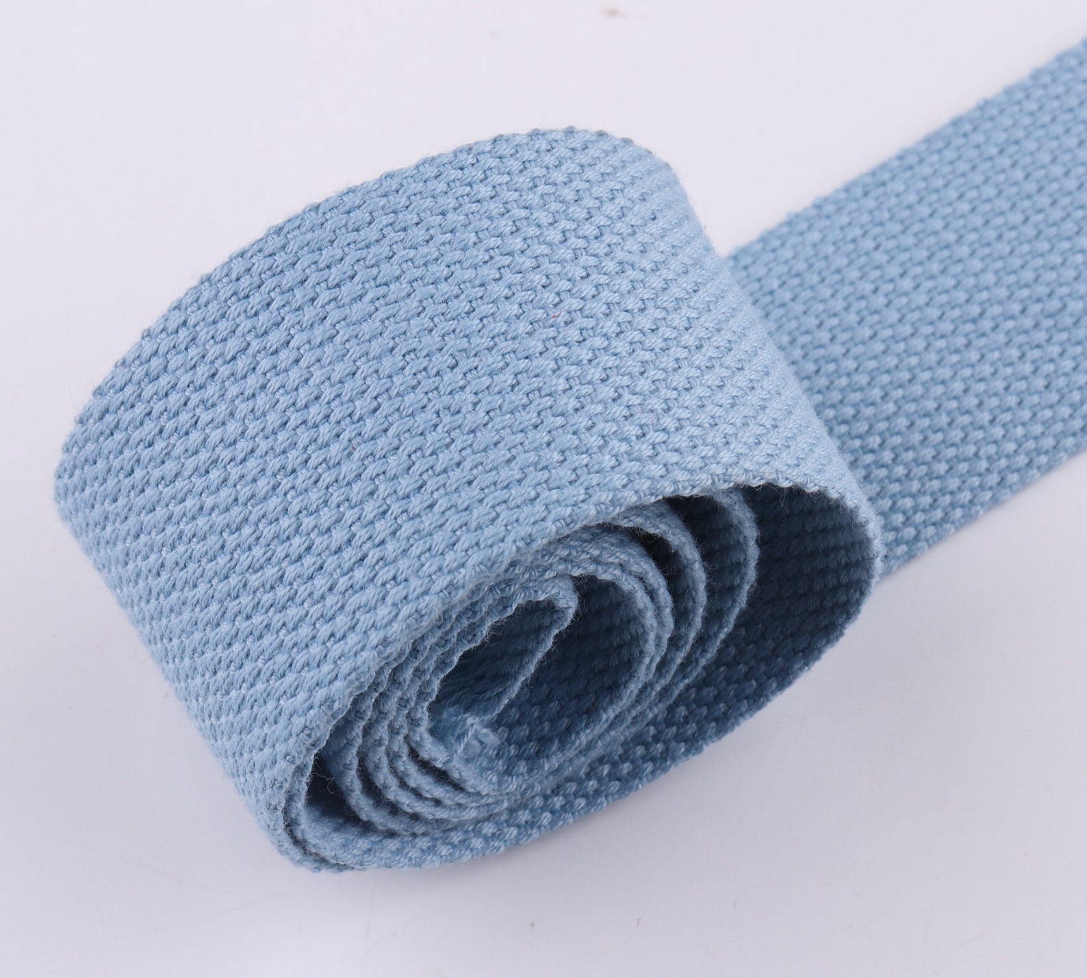 Light Blue Webbing Cotton Webbing 3-10 Yards*32mm Solid Color Webbing ...