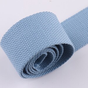 Light Blue Webbing Cotton Webbing 3-10 Yards*32mm Solid Color Webbing ...