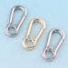 Push Gate Spring Hook Round Spring Clasp Double Rings Snap Hook Metal ...