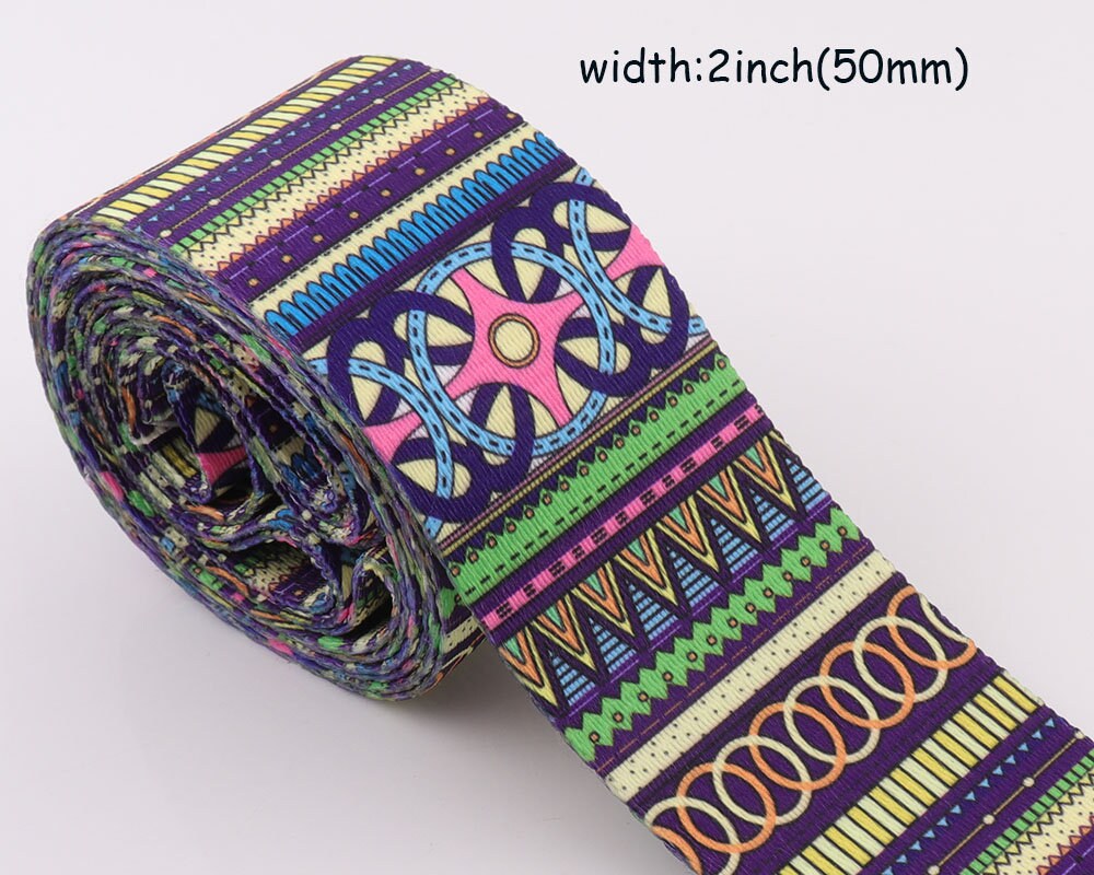 Flower Webbing 2 Stripe Webbing Colorful Ribbon Fabric | Etsy