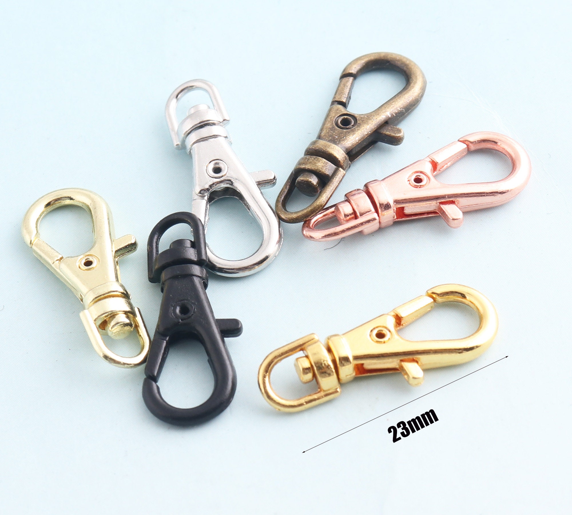 23mm Mini Swivel Clasp Rose Gold Swivel Clasp Snap Hook Metal - Etsy UK