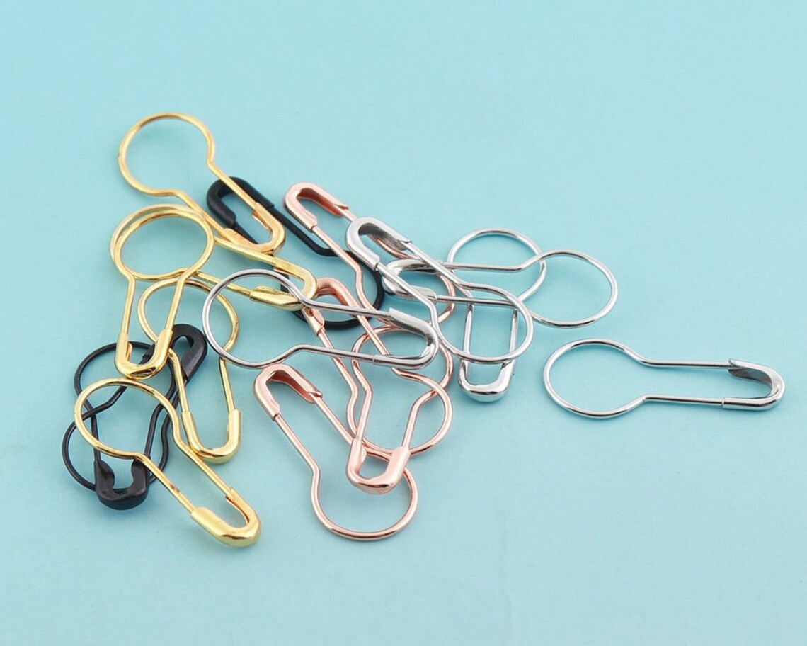 Safety Pins 500pcs 219mm Mini Bulb Safety Pins Gold Plated | Etsy