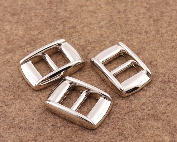 Silver Slider Belt Buckle 6pcs 2718mm Metal Adjuster Buckle | Etsy