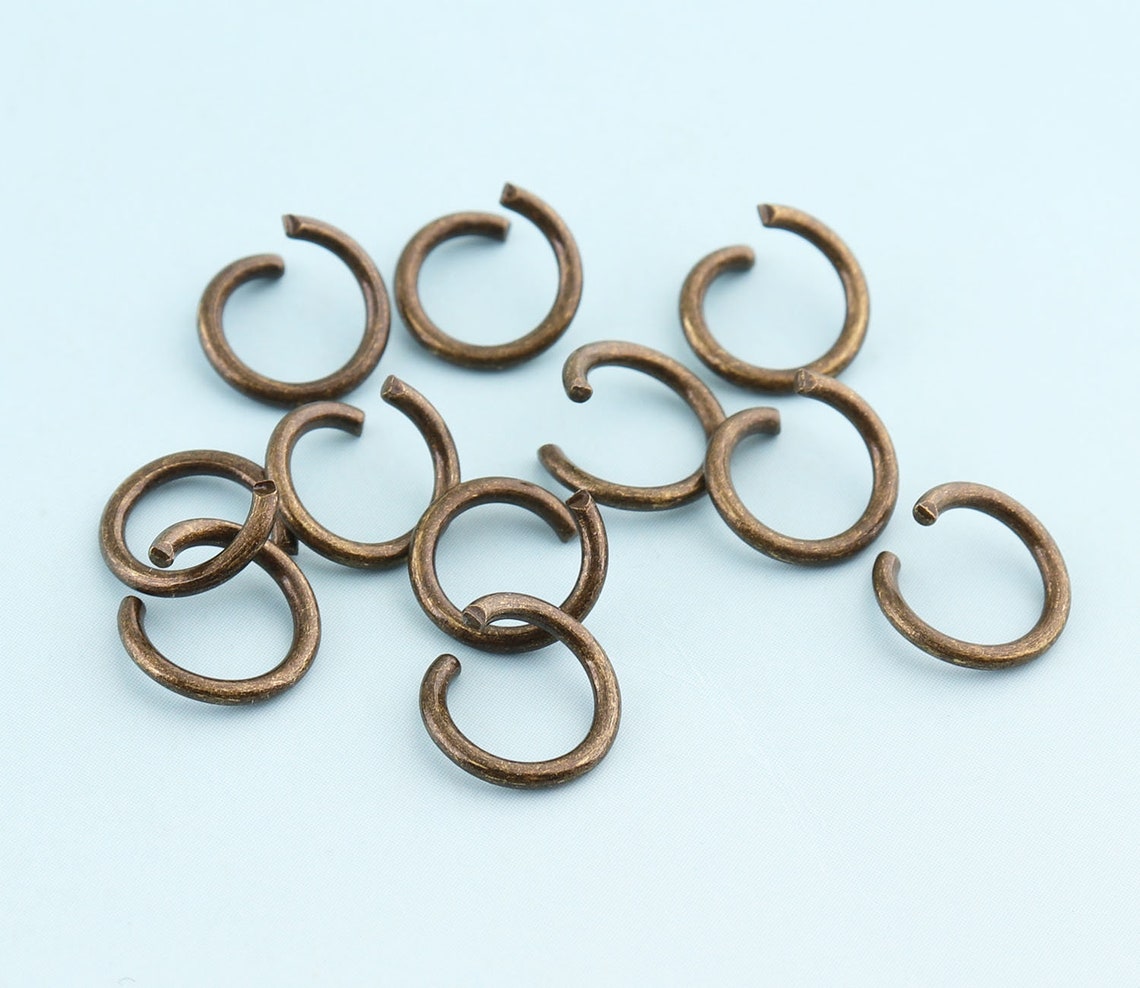 9mm Jump Rings 100pcs Open Jump Rings Split Rings Bronze Jump - Etsy