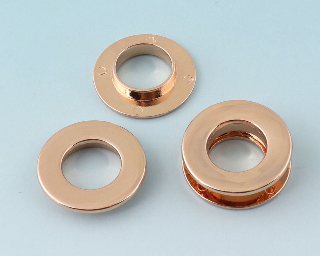 Light Rose Gold Eyelets 4sets 22mm Two Headed Round Grommet Eyelets for ...