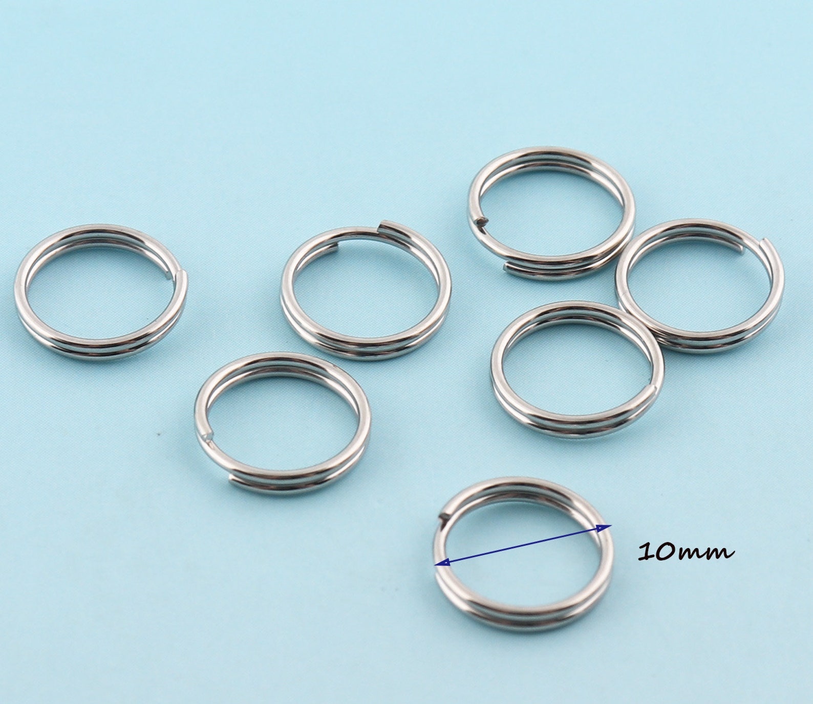 Metal Split Rings 500pcs 10mm Key Ring O Ring Jump Rings Large - Etsy