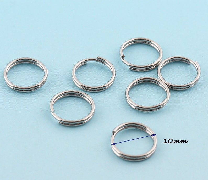 Metal Split Rings 500pcs 10mm Key Ring O Ring Jump Rings Large - Etsy