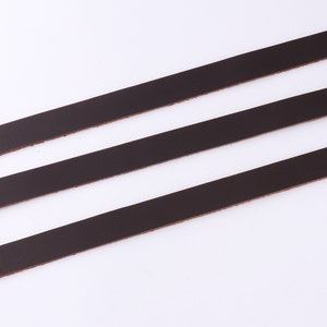Dark Brown Leather Strip Leather Strap 1/2" Genuine Leather Leather ...