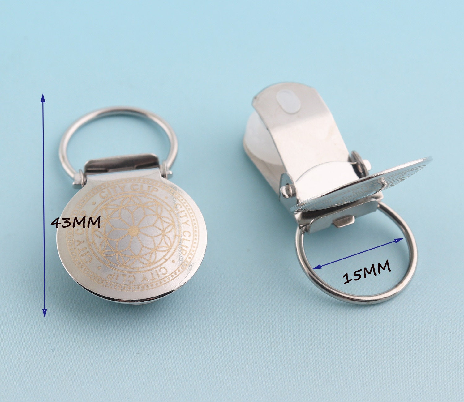 Suspender Clips 8pcs 43mm Metal Kam Clips Dummy Clips Pacifier - Etsy