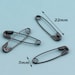 Black Safety Pins 200pcs 225mm Mini Bulb Safety Pins Plated - Etsy