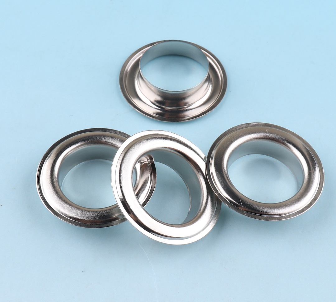 Eyelets With Washer 30 Pcs 17.5 Mmhole Silver Grommet Large Eyelets for ...